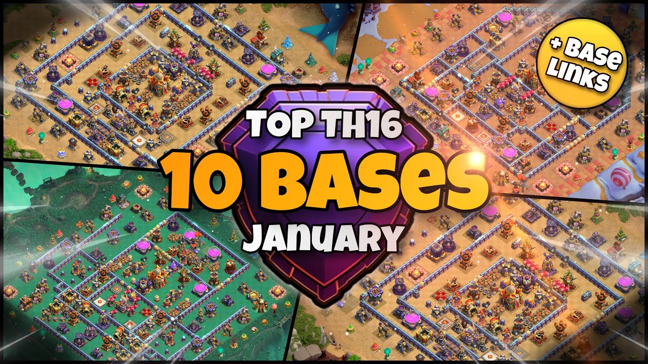 TOP 10 Bases For January Legend League! (+links) - YouTube