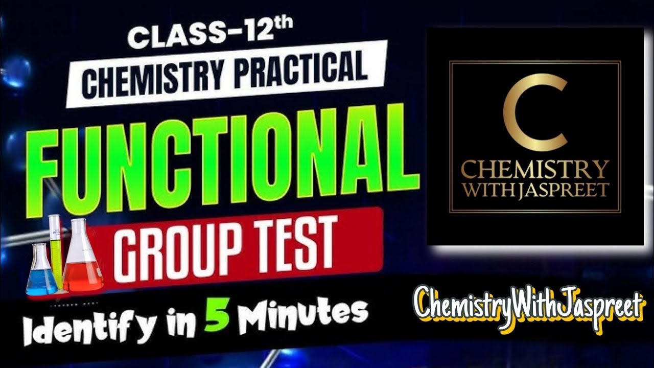Functional group test | Class 12 practical |Test for various groups |# ...