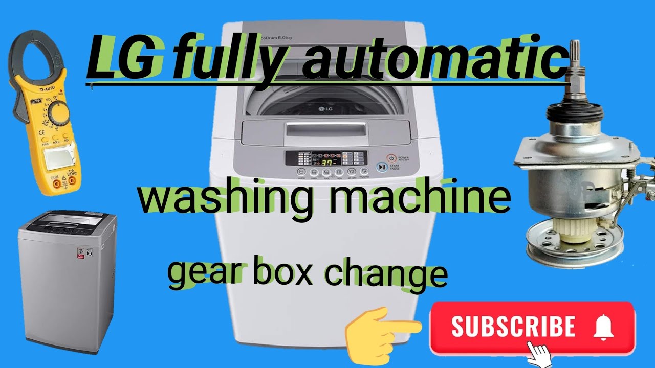 lg fully automatic washing machine spin problem । gear box change - YouTube