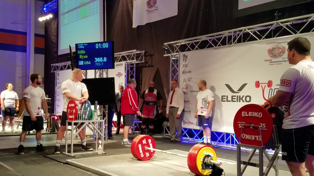 Ryan Stills 793.7 lbs deadlift at IPF Classic World Championships 2018 ...