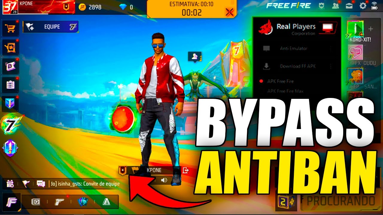 MELHOR BYPASS FREE FIRE EMULADOR ANTIBAN - YouTube