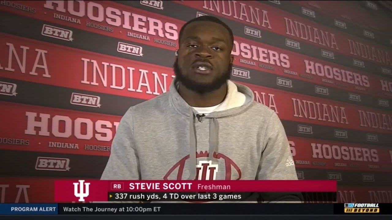 Stevie Scott Interview | Indiana | Big Ten Football - YouTube