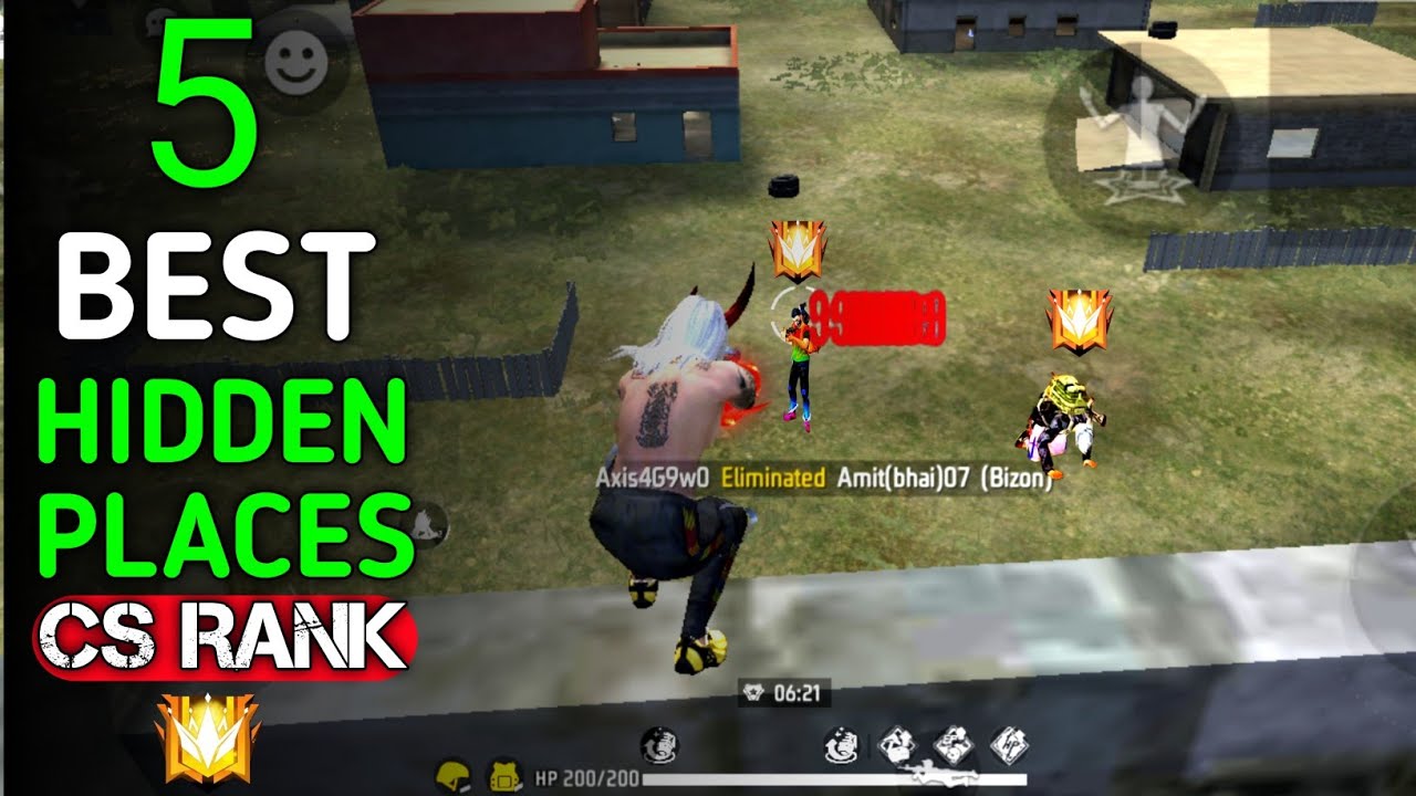 Top best secret place for CS rank in free fire | CS rank push tips and ...