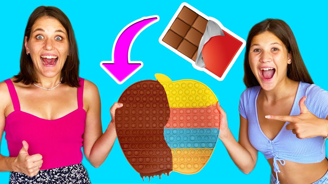 POP IT DE CHOCOLATE | Hacemos FIDGET SUPER GRANDE! | Yippee Family ...