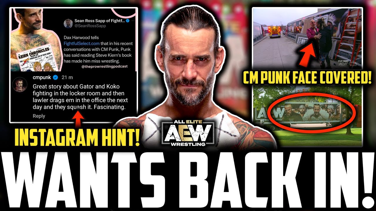 AEW CM Punk WANTS RETURN | CM Punk Face COVERED During Dynamite | Young ...