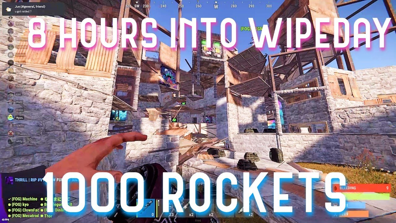 RUST // ZERG/WIPE PROGRESSION // 1000 ROCKETS // 8 HOURS // SMACKERS - YouTube