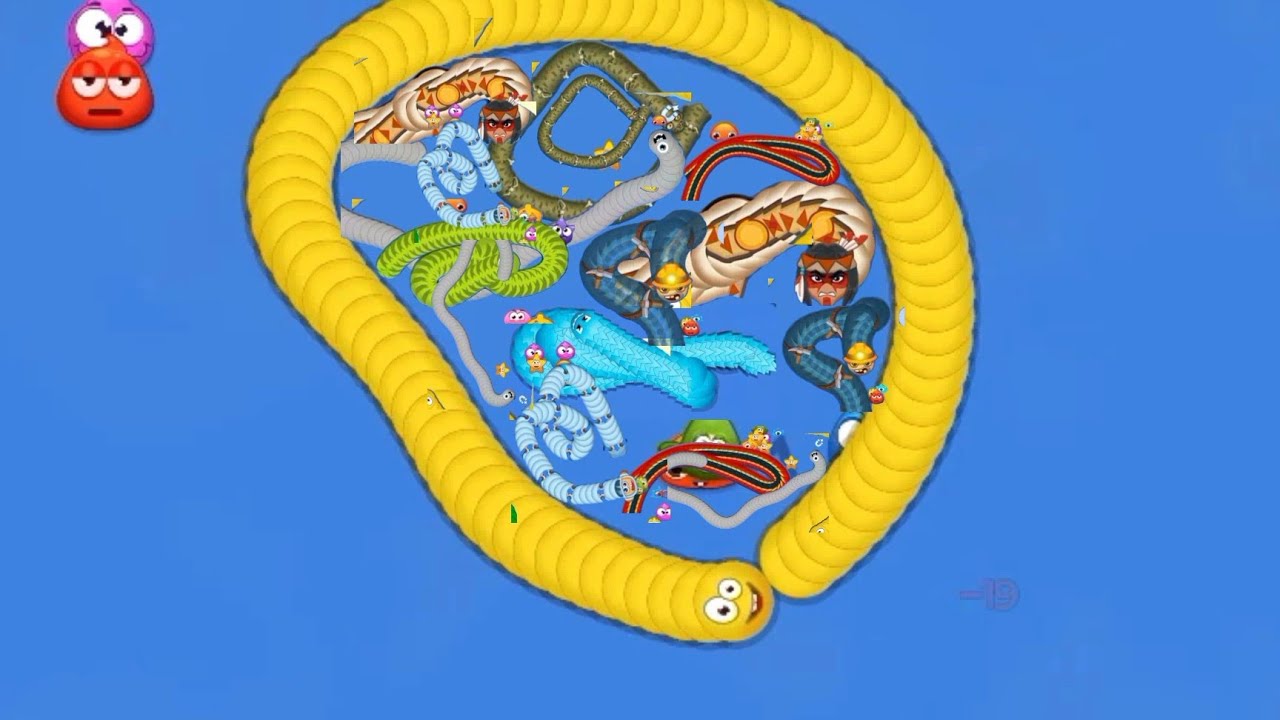 semua cacing di kurung oleh cacing kuning. - YouTube