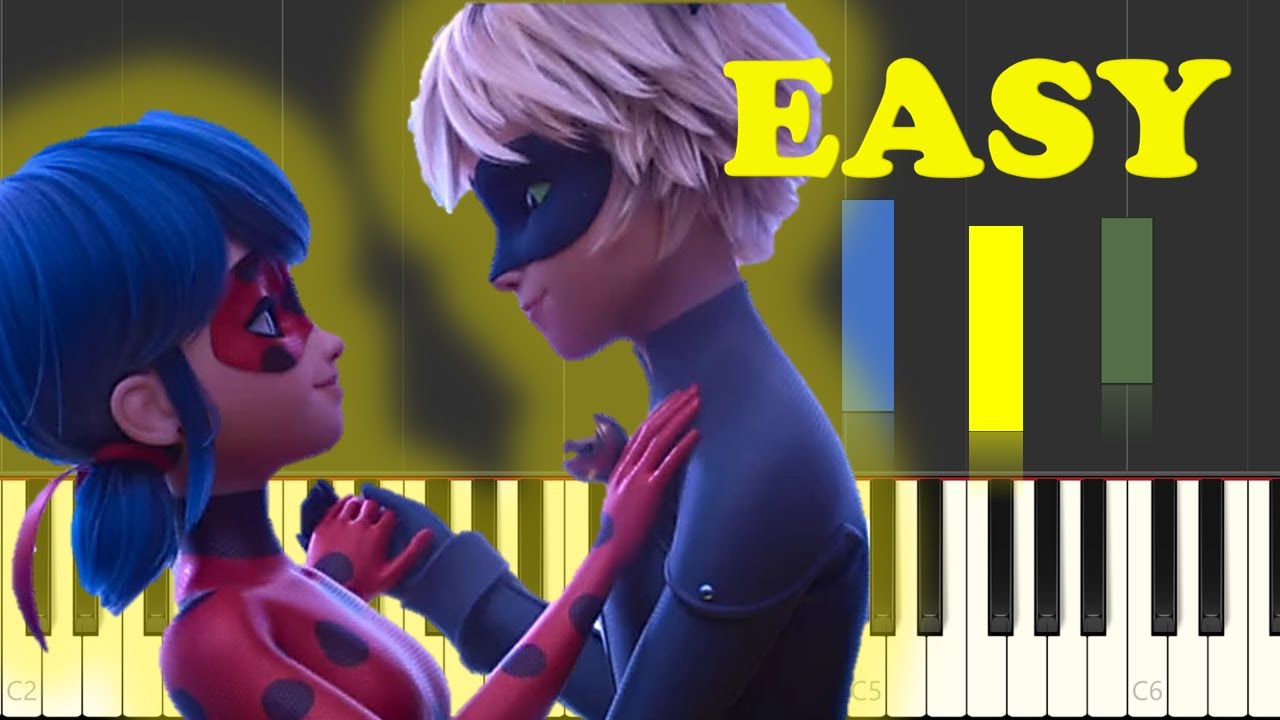 Miraculous Ladybug Stronger Together Piano Tutorial - YouTube