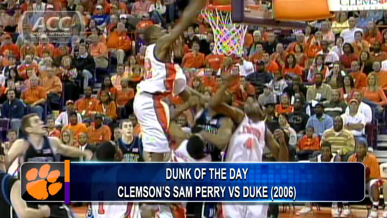Ruby Tuesday Dunk of the Day | Clemson's Sam Perry | ACCDigitalNetwork ...