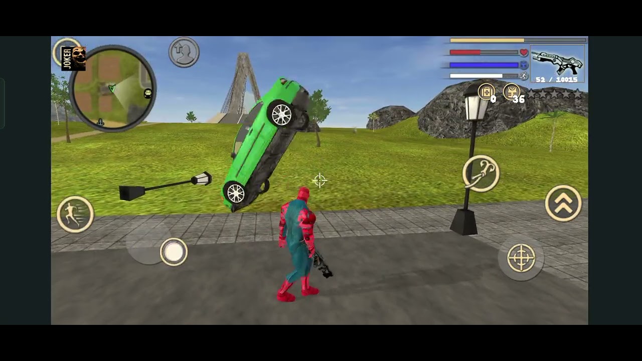 Spider Rope Hero Vice Town #15 - Fun at Army Base - Android Gameplay # ...