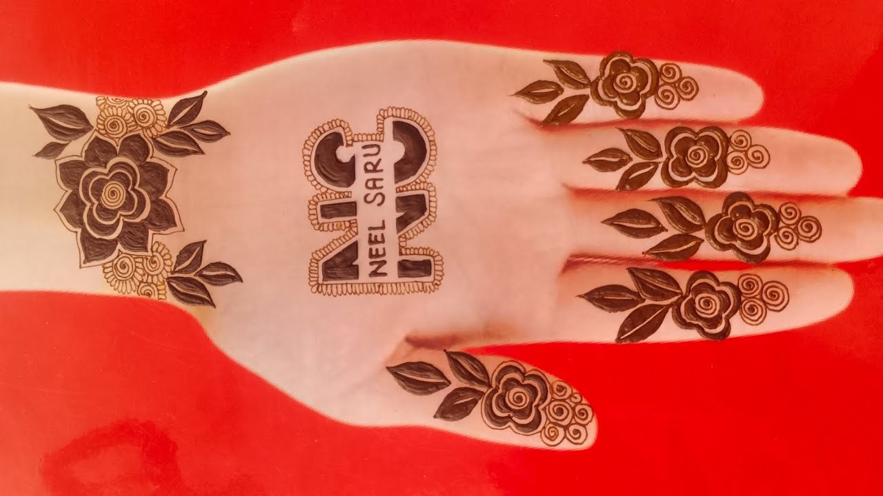 letter mehndi design | letter mehndi | mehndi design| latest mehndi ...
