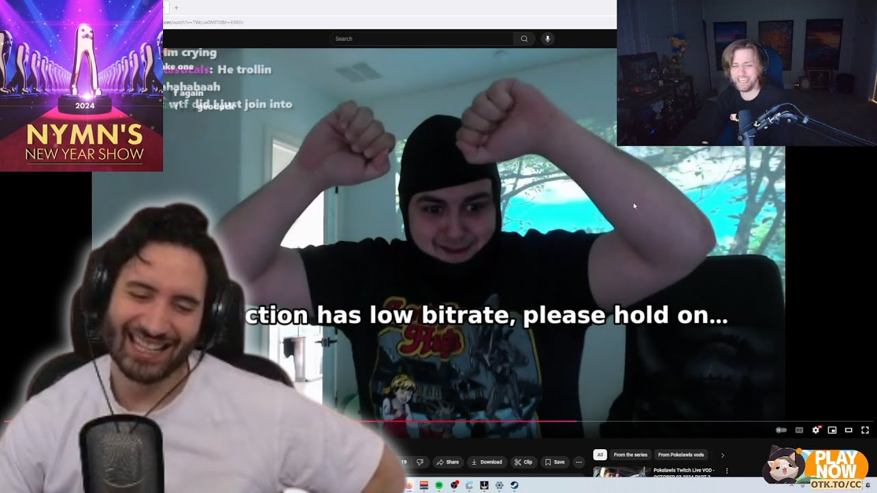 NymN watches and upvotes clips for his new year show 2 - YouTube
