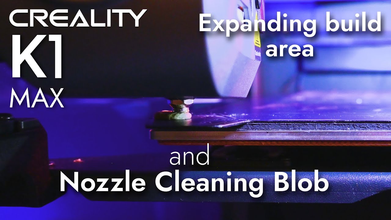 K1 Max ... Expanding the Build area .. and change the purge line - YouTube