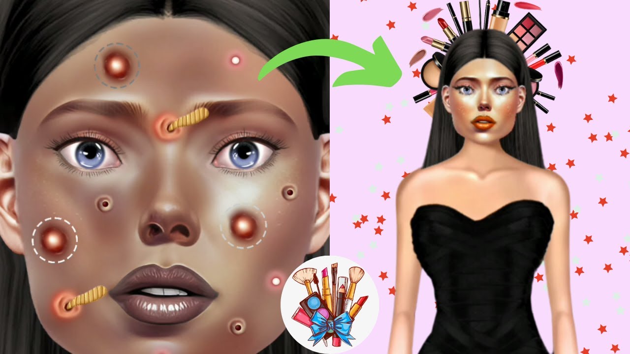 "ASMR" Animation pimple popping | Makeup Animation | Makeup tutorial ...