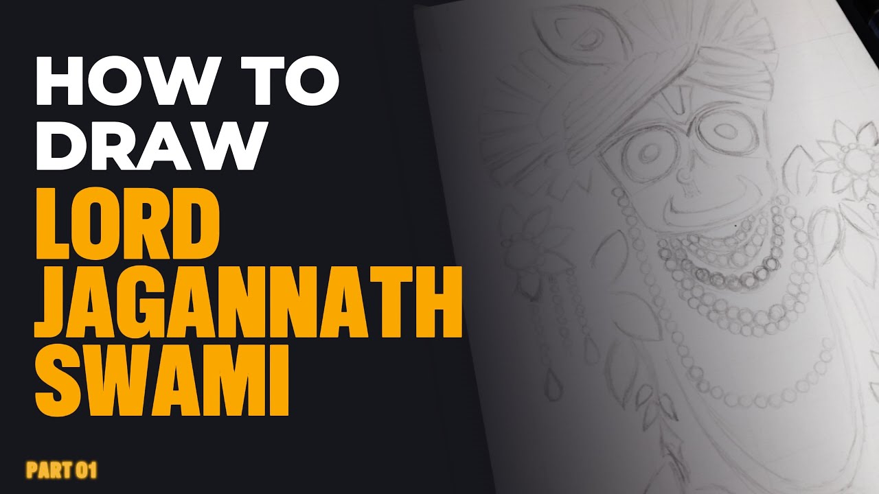 How to draw Lord Jagannath step by step || Lord Jagannath outline ...