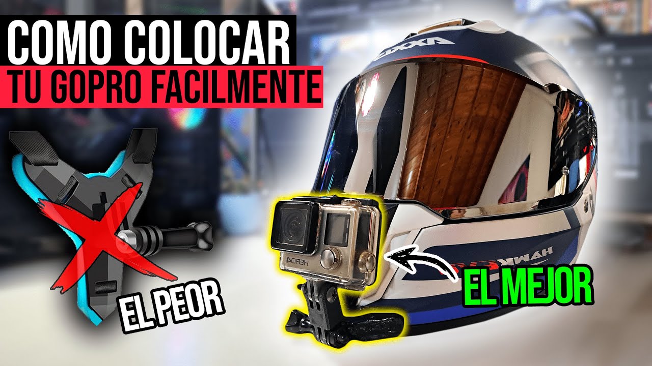 COMO COLOCAR TU GOPRO EN EL CASCO - YouTube