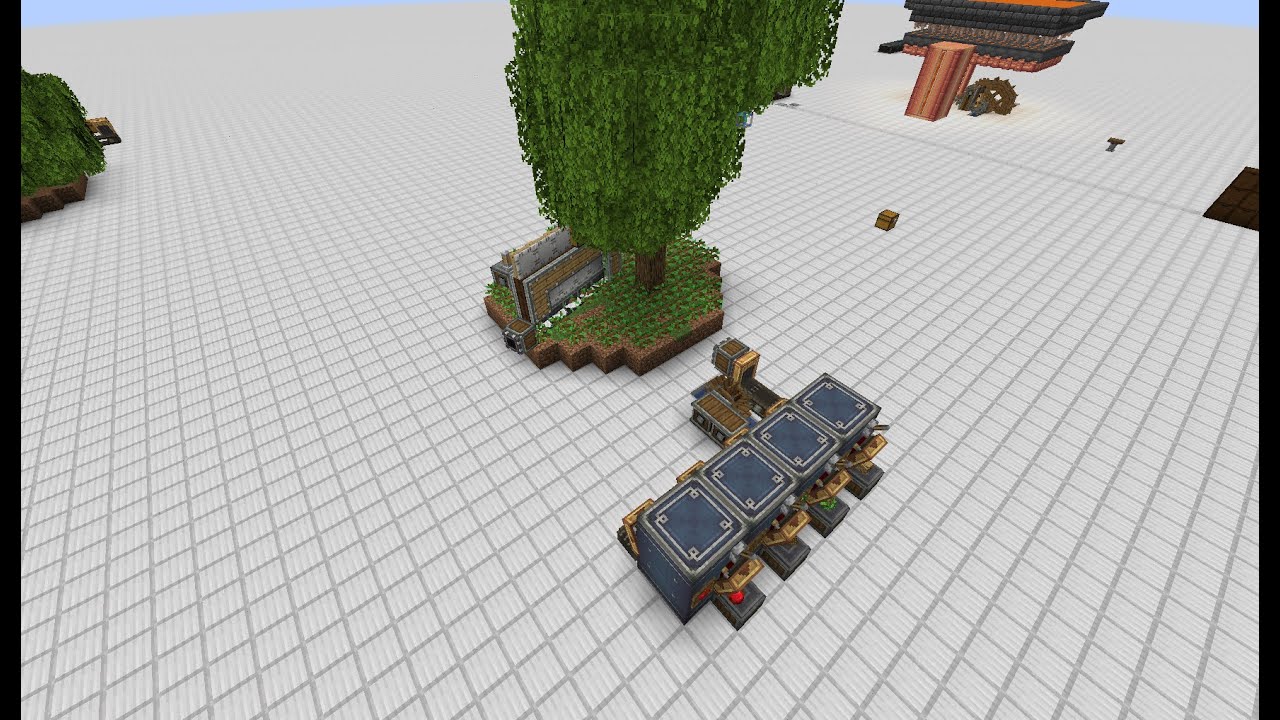 How to make an automatic tree farm Create mod Tutorial - YouTube