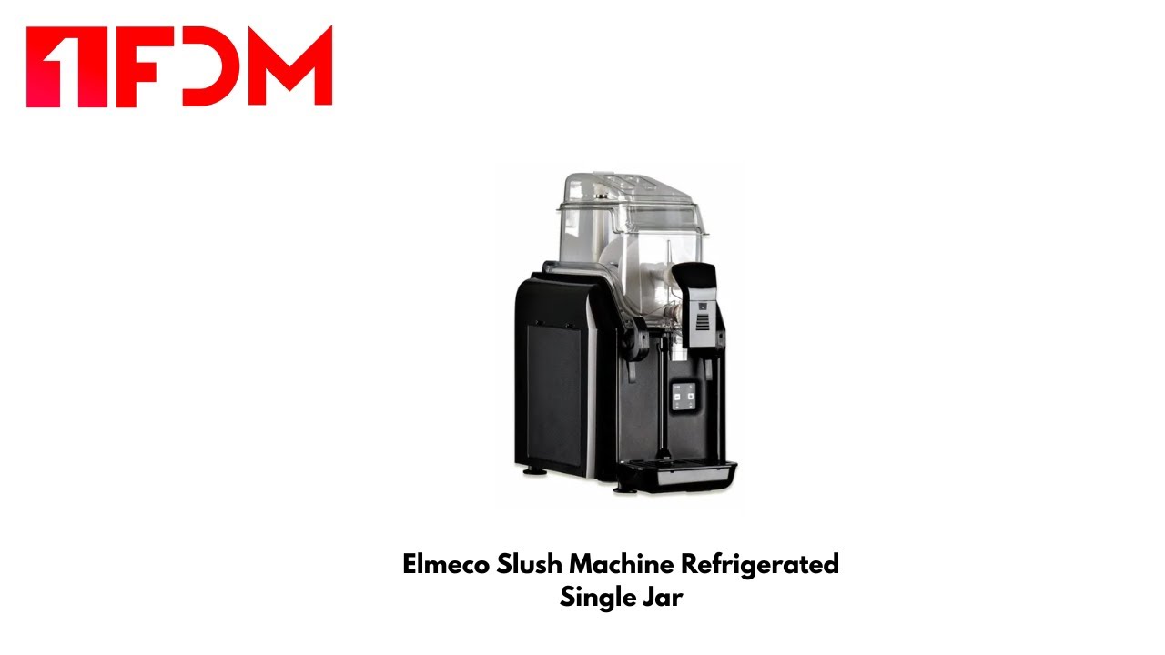 Elmeco Slush Machine Refrigerated Single Jar - YouTube
