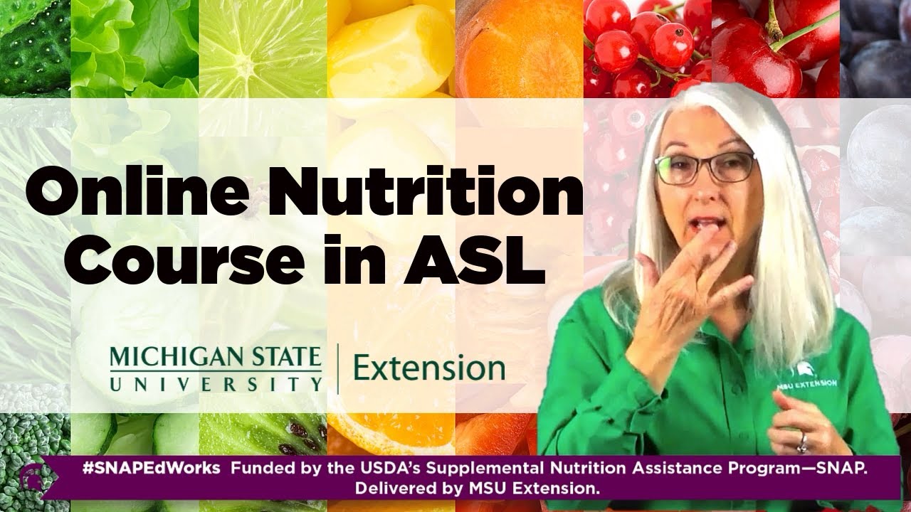 Eat Healthy Be Active In American Sign Language Promotion - YouTube
