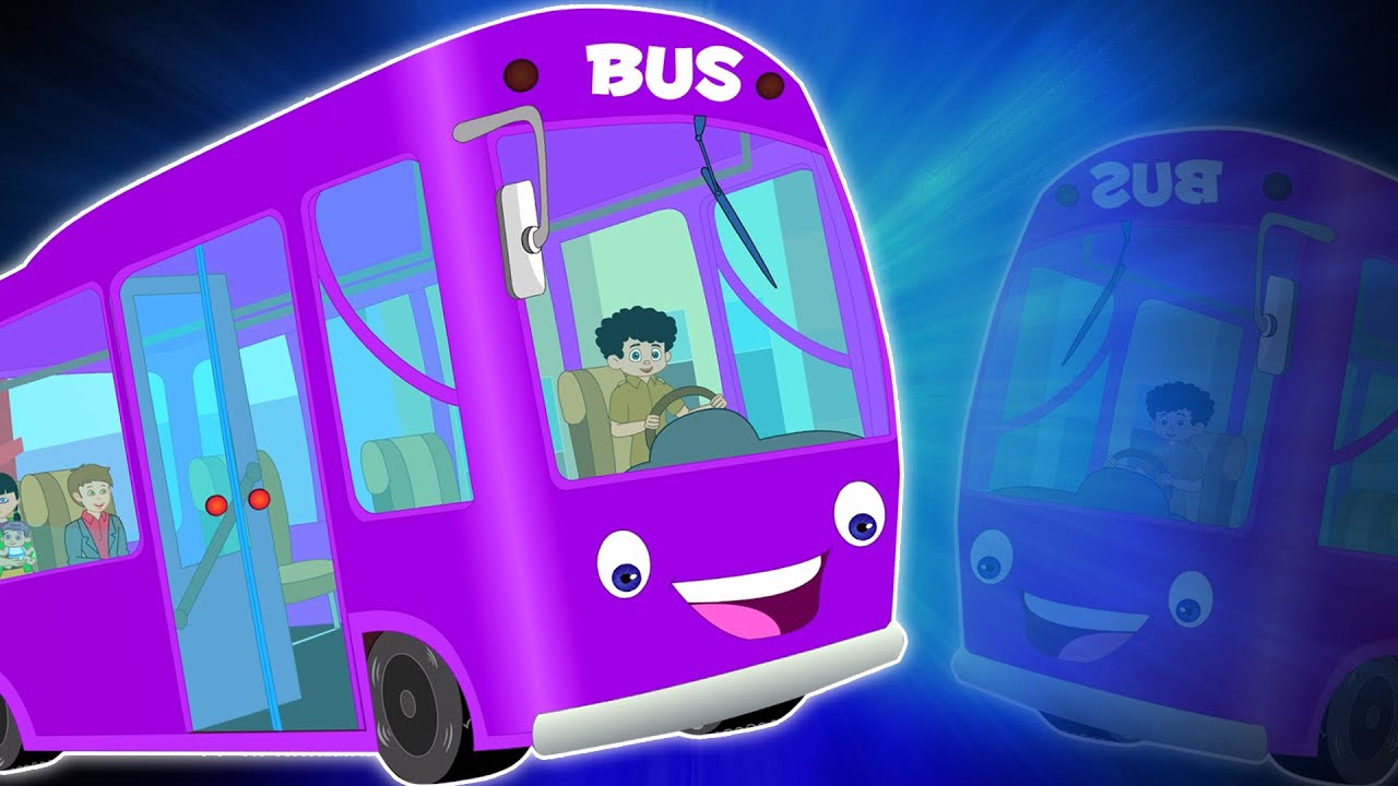 Bánh xe trên xe buýt | Phim hoạt hình cho trẻ em | video giáo dục | ươm ...