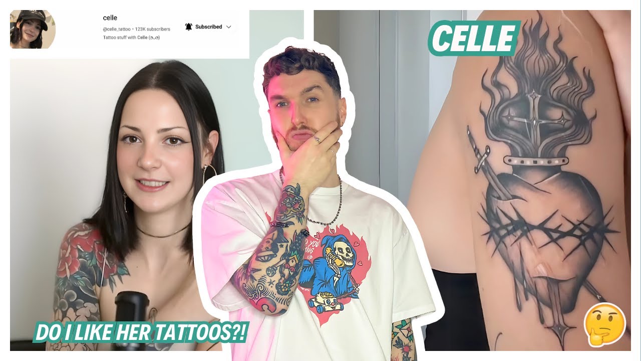 Reacting To Tattoo Influencer's Tattoos #3- Celle - YouTube