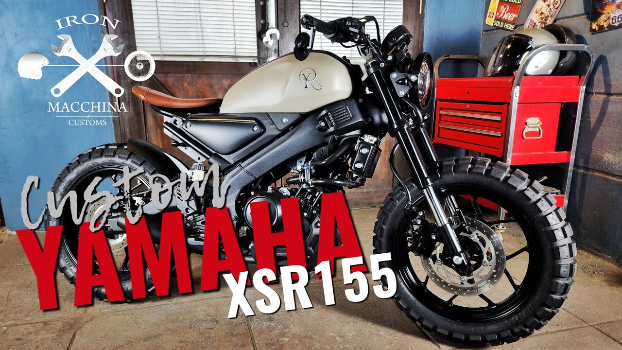 Custom Yamaha XSR 155 - Scram bob! - YouTube