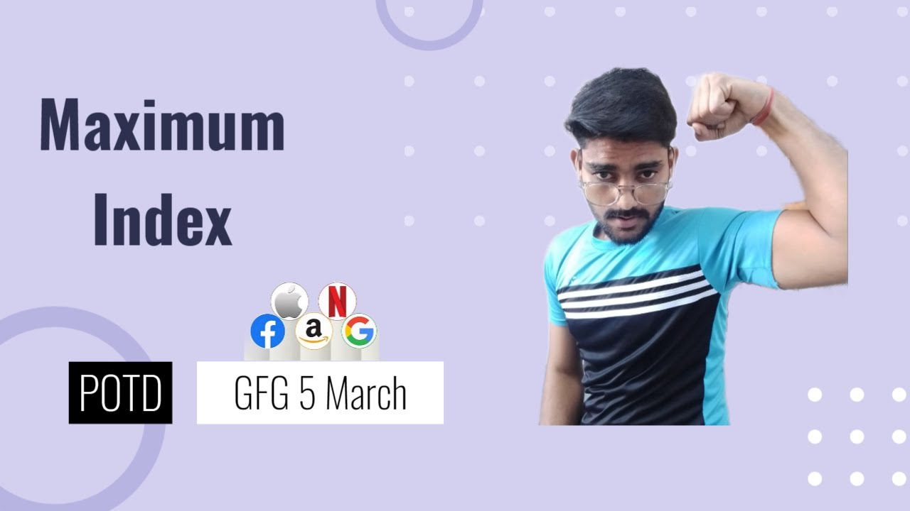 Maximin Index | GeeksforGeeks POTD Solution in C++ 🔍🖥️ - YouTube