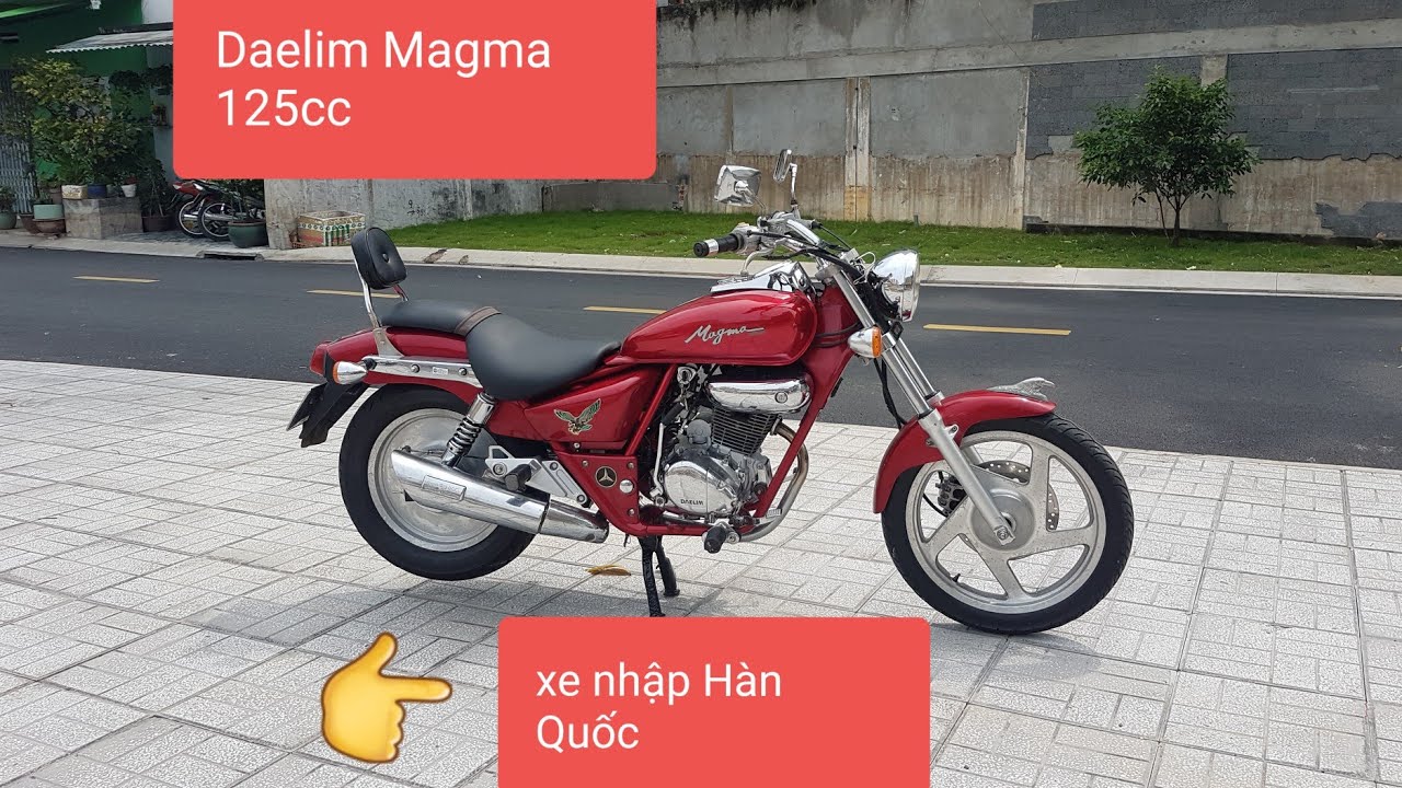 Moto Daelim Magma 125cc . Màu đỏ xe nhập Hàn Quốc. Mới về cửa hàng Tuấn ...