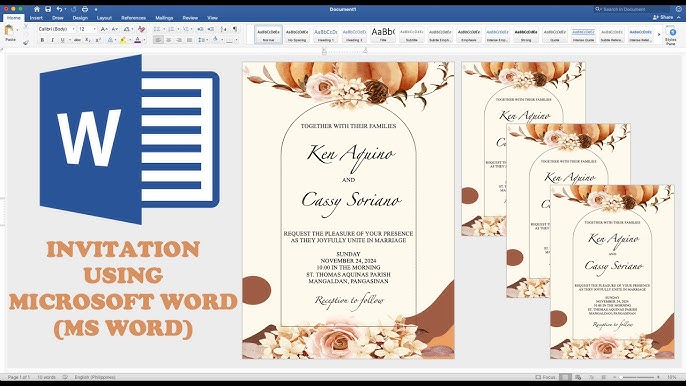 How To Make Wedding Invitation Using Microsoft Publisher How To Create