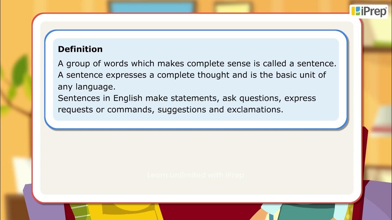 Introduction to Sentence | Sentences | English Grammar | iPrep - YouTube