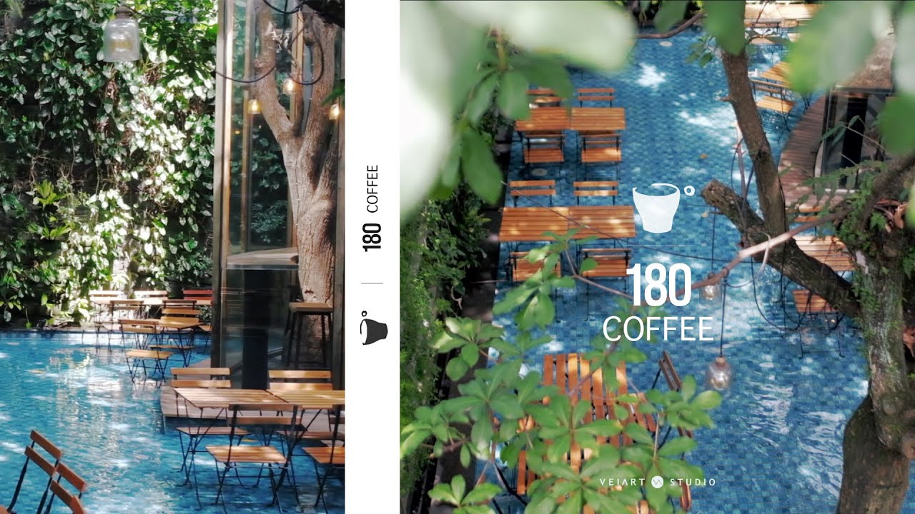 180 COFFEE I Inside a Relaxing Pool Cafe Blending With Nature. - YouTube