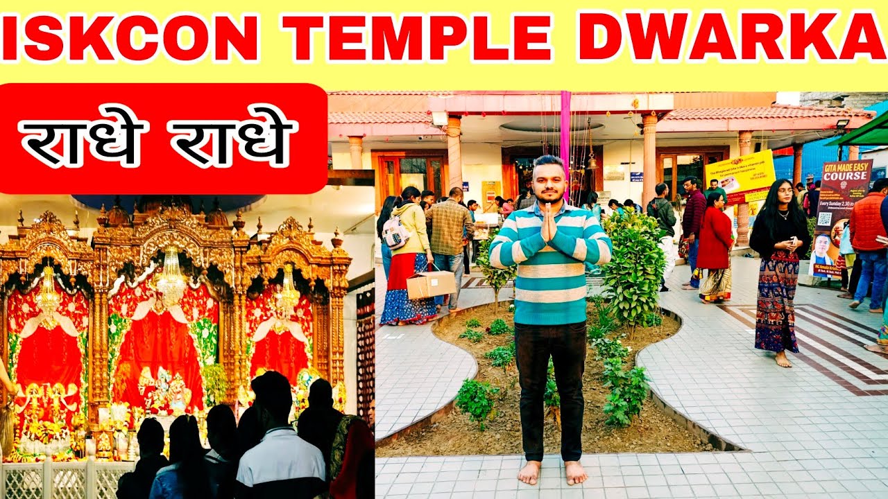 ISKCON TEMPLE DWARKA SECTOR 13 VLOG | ISKCON 2023 | ISKCON TEMPLE ...