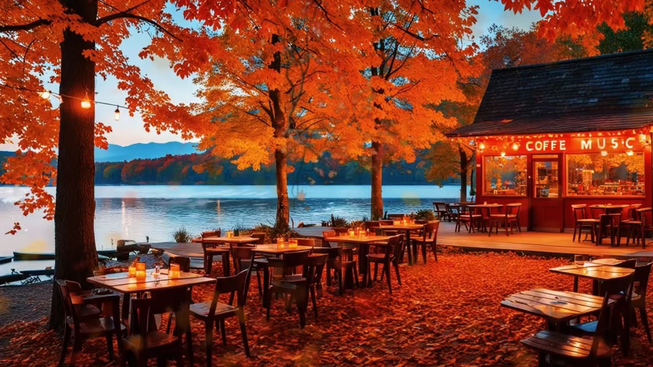 Soft Jazz In Winter Cafe By A Cozy Fireplace ☕ Relaxing Instrumental ...
