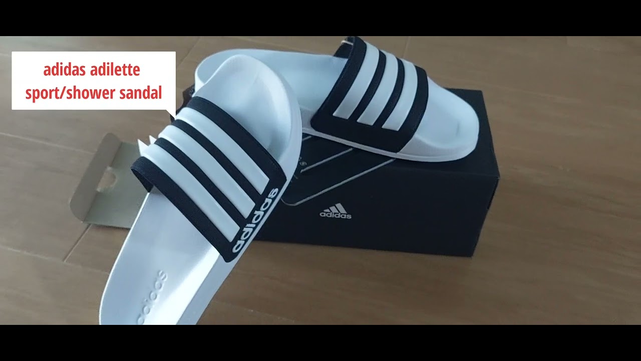 adidas adilette sport/shower sandal - YouTube