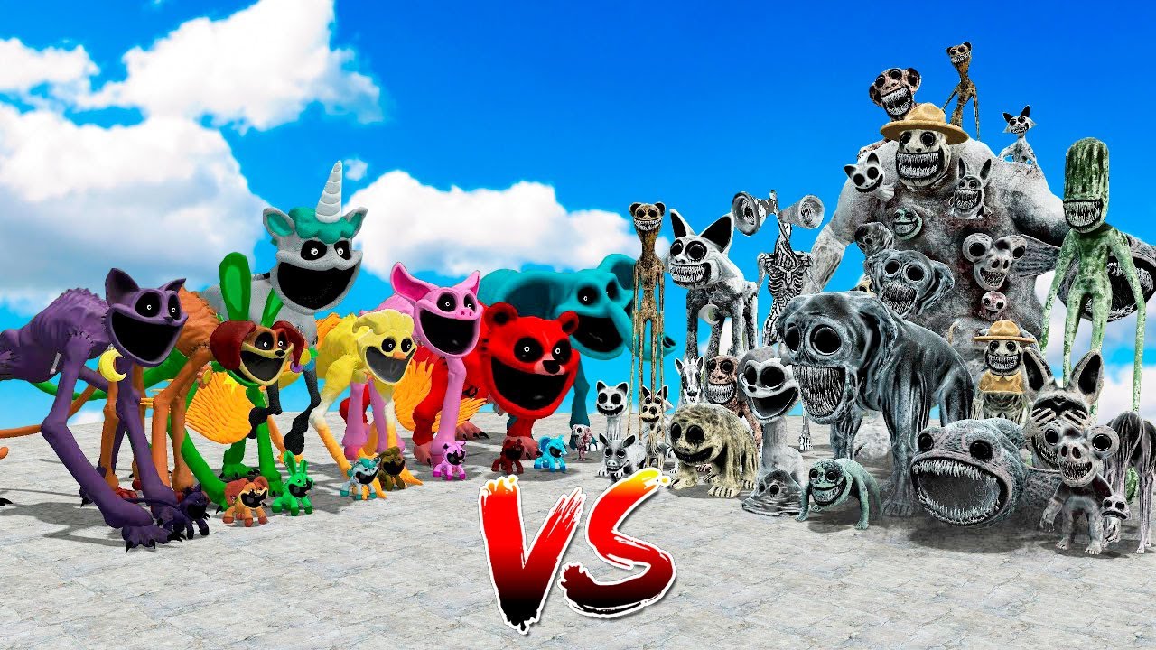 SMILING CRITTERS GIGANTES vs ZOONOMALY MONSTERS en Garry's Mod - YouTube