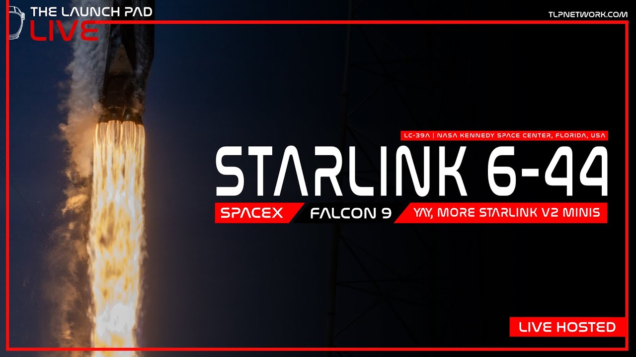REPLAY! SpaceX Starlink 6-44 Launch - YouTube