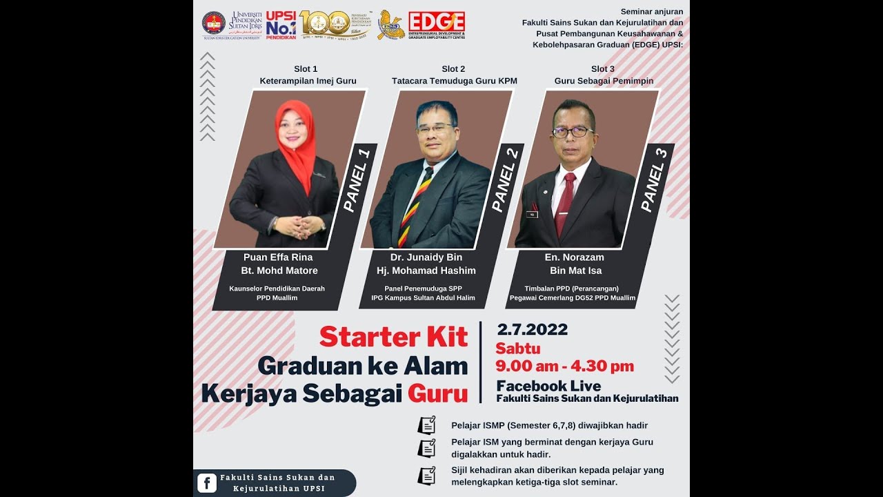 Starter kit graduan ke alam kerjaya sebagai guru (bahagian kedua) - YouTube