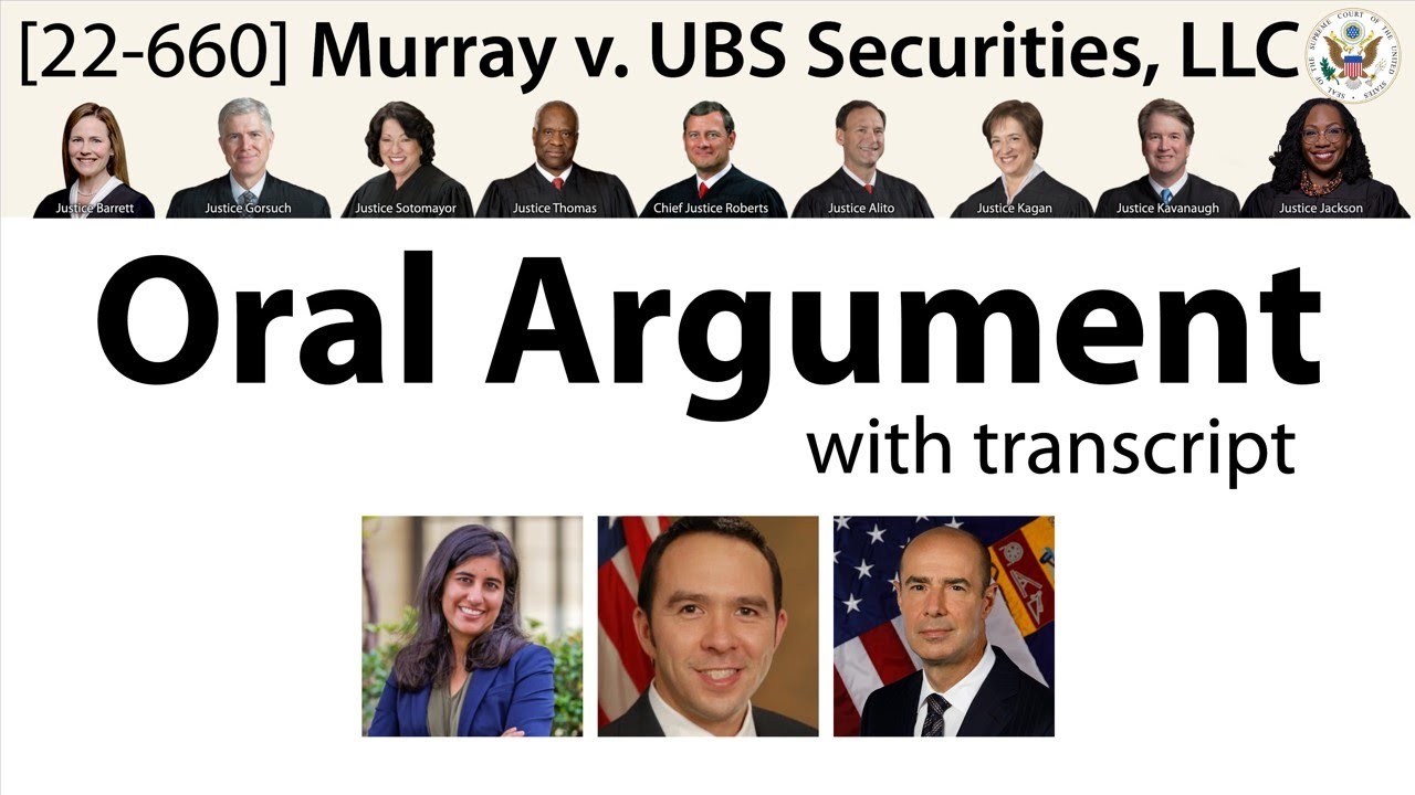 Oral Argument: Murray v. UBS Securities, LLC - YouTube