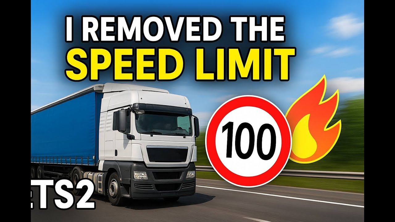 “ETS2 but I Removed the Speed Lock… CRAZY SPEED RUN!” - YouTube