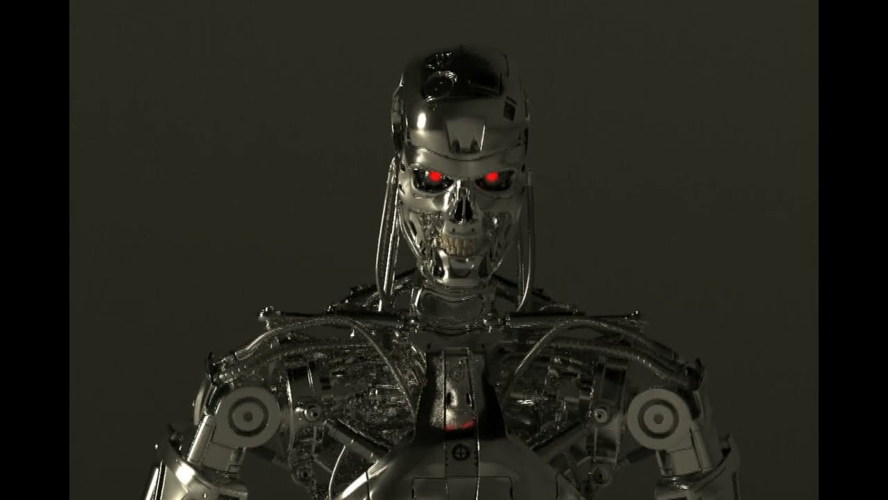 Terminator t 800 3D model Scene 7 - YouTube