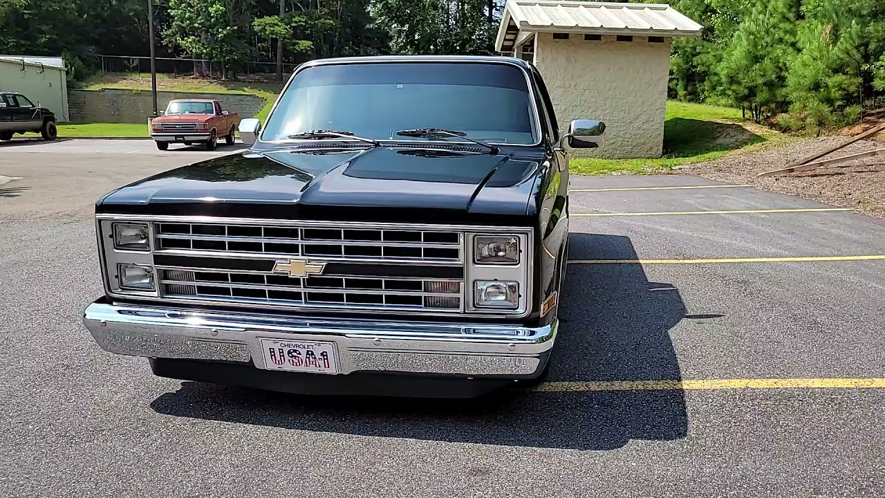 1986 Chevy C10 - Blk & Grey - SOLD - YouTube