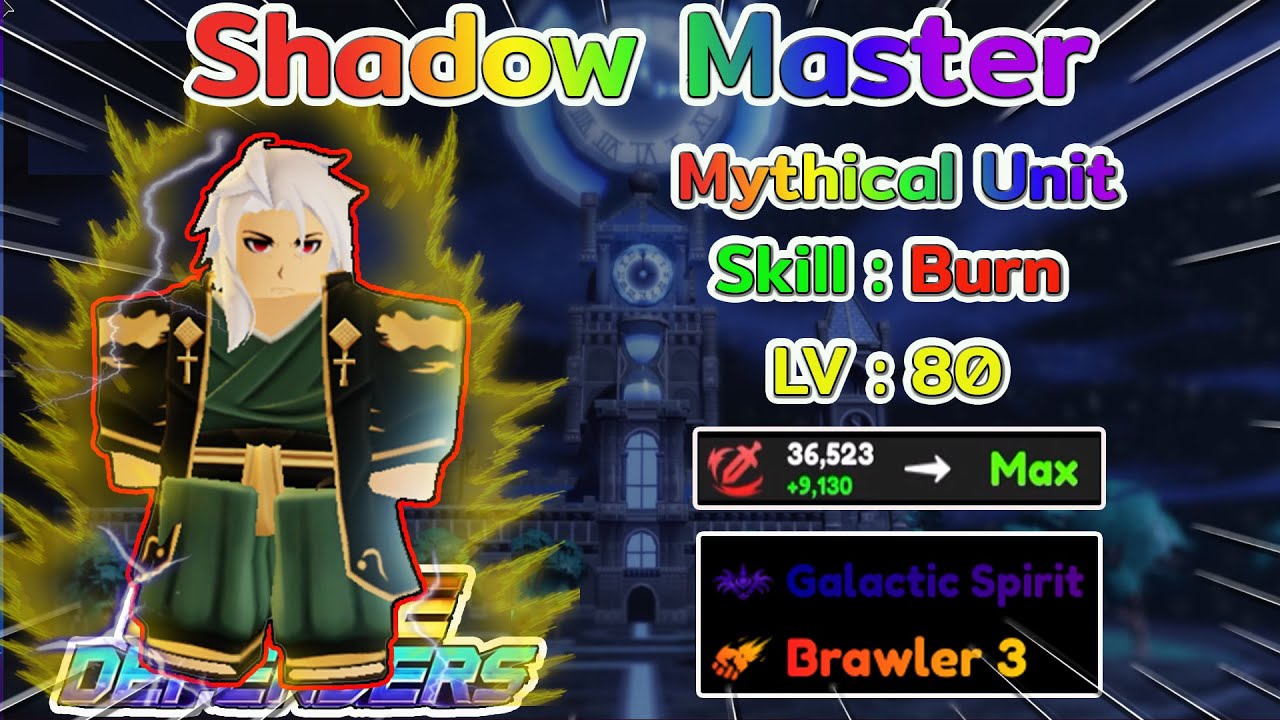Showcase mythic Shadow Conjurer Evo | Shadow Master | Anime Defenders ...