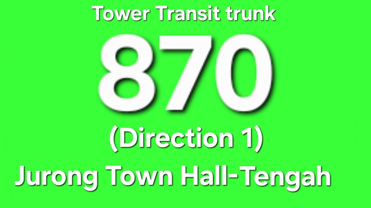 Tower Transit Trunk 870 (Direction 1) - YouTube