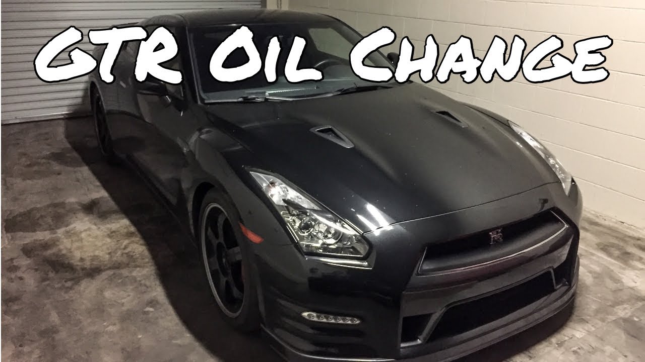 How to Change Oil on a Nissan GTR - YouTube