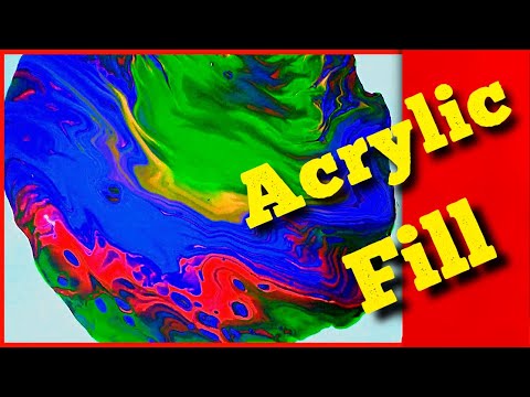 Multicolor Acrylic Paint for Painting | Fluid Art Beginners Technique ...
