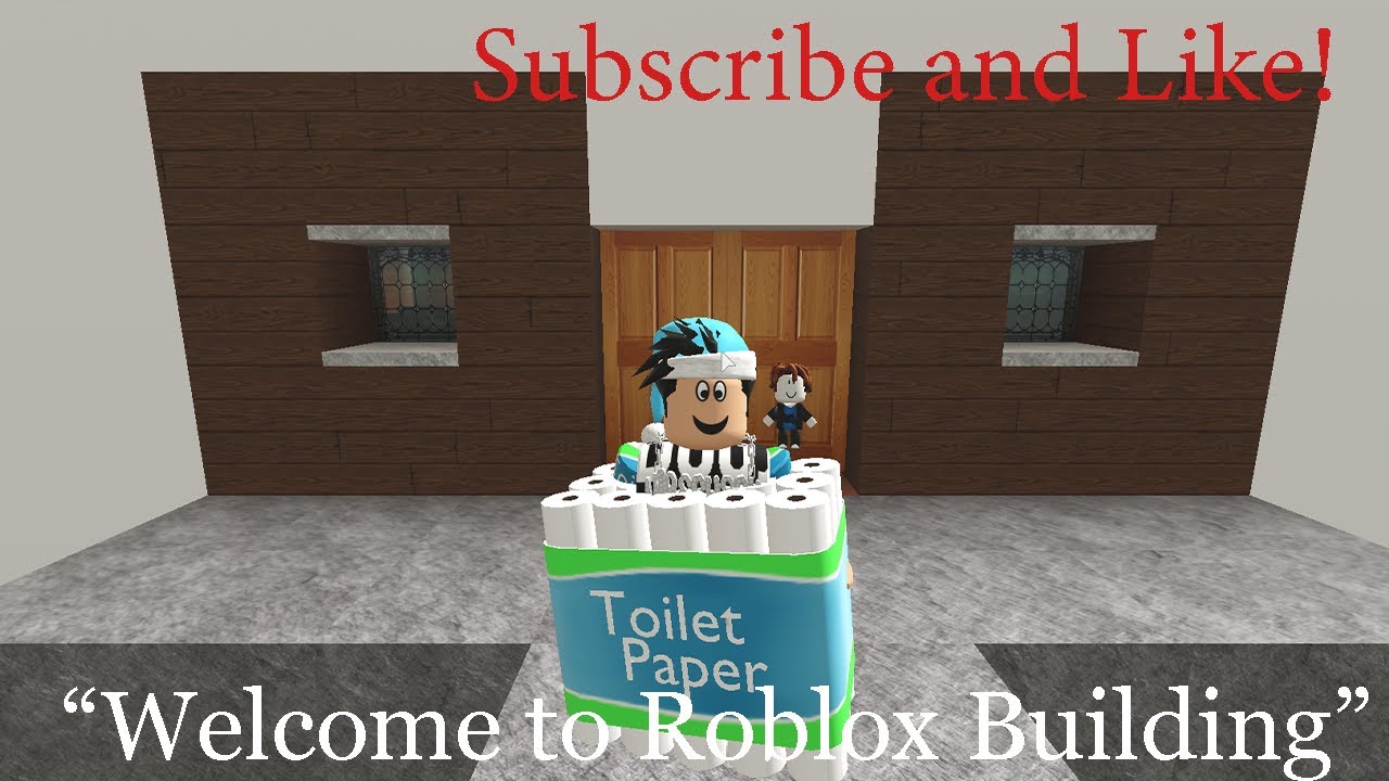 FINISHING MY WELCOME TO ROBLOX BUILDING HOUSE! - YouTube