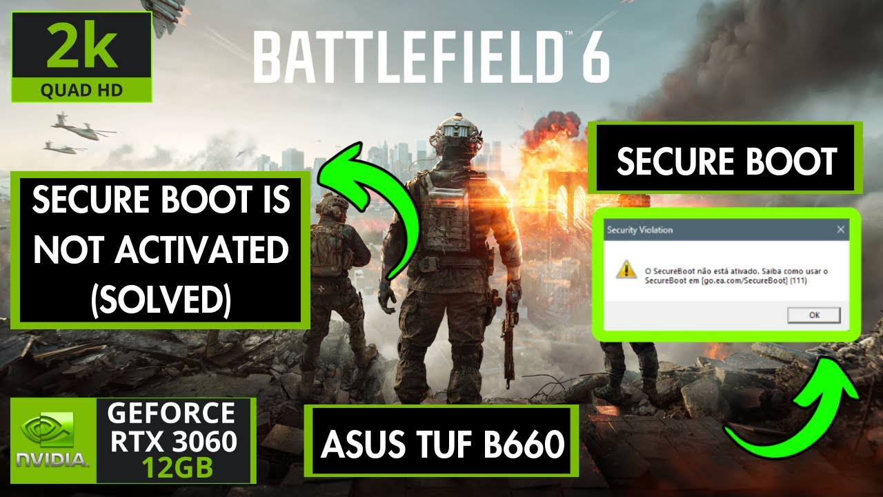 Battlefield 6 / Battlefield 2042 (SECURE BOOT) Error Solved (Erro ...