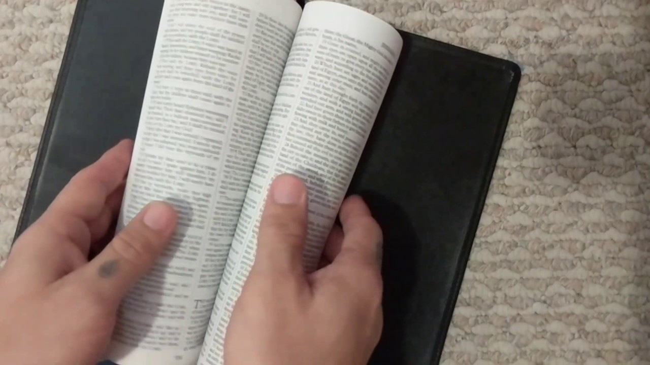 How to break in a Bible part 1 - YouTube