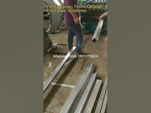 【60x60mm】Изготовление труб из круглой в квадратную, Производство ...
