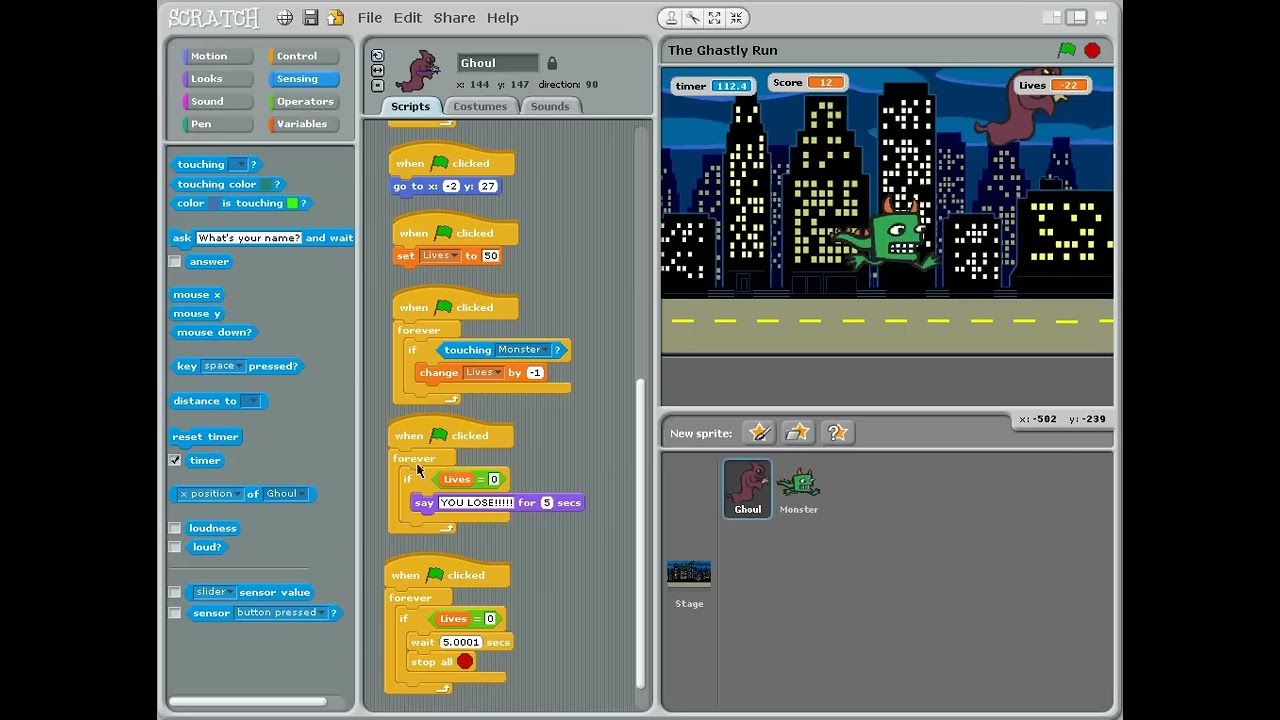 Scratch Simple Game Tutorial YouTube Scratch Simple Game Tutorial YouTube